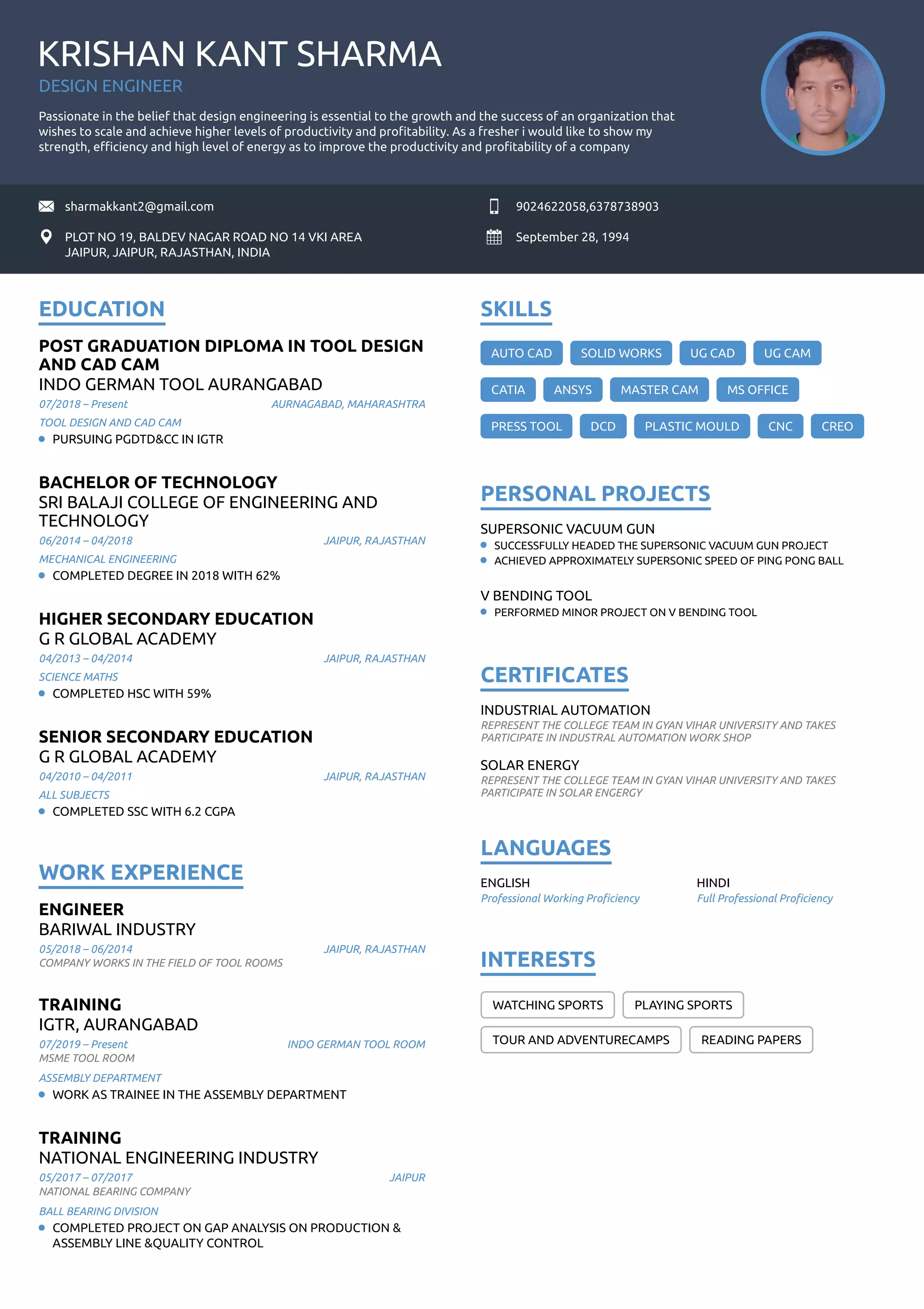 Krishan's resume | PDF