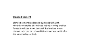 KRISH (Chemistry PPT).pptx cement and its types | PPTX