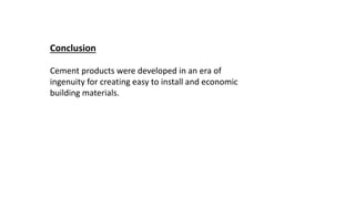 KRISH (Chemistry PPT).pptx cement and its types | PPTX