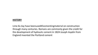 KRISH (Chemistry PPT).pptx cement and its types | PPTX