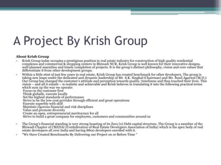 Krish City Residential Property in Bhiwadi | PPT