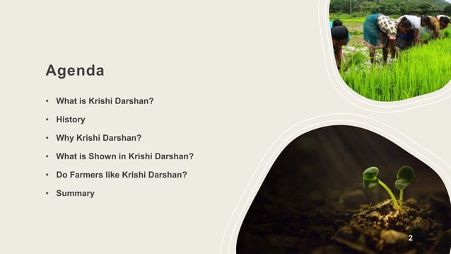 Krishi Darshan and its Impact on India by Aniket Singh Chauhan | PPTX