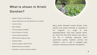 Krishi Darshan and its Impact on India by Aniket Singh Chauhan | PPTX