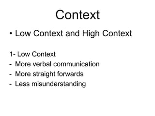 Hall's Cultural Factors | PPTX