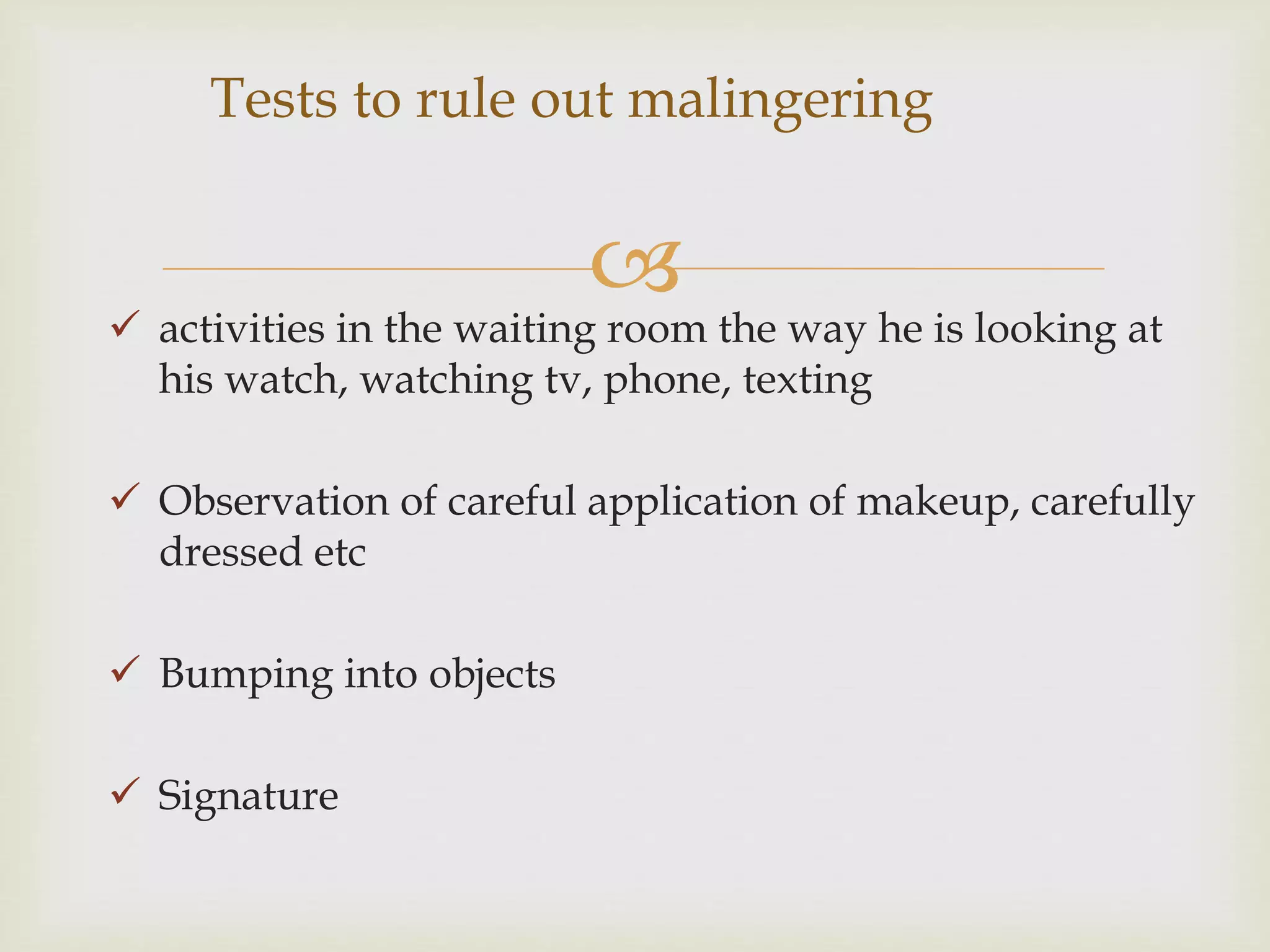 Functional vision loss - Differentiating functional vision loss from malingering - By Krishna ...