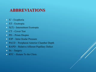 A case of intermittent exotropia by Krishna Banjade | PPTX