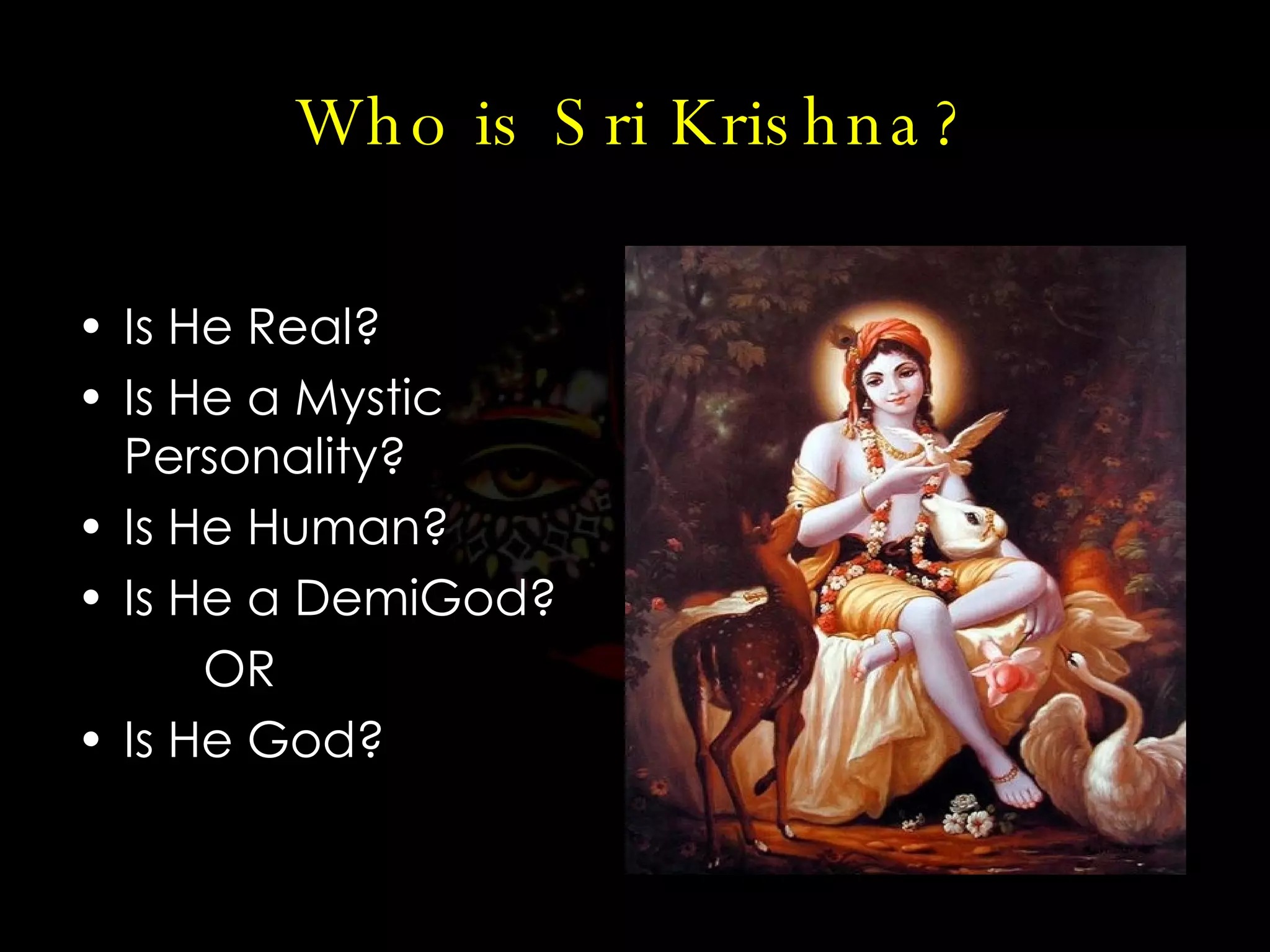 Krishna Leela Series Part 01 The Advent Of Lord Krishna | PPT