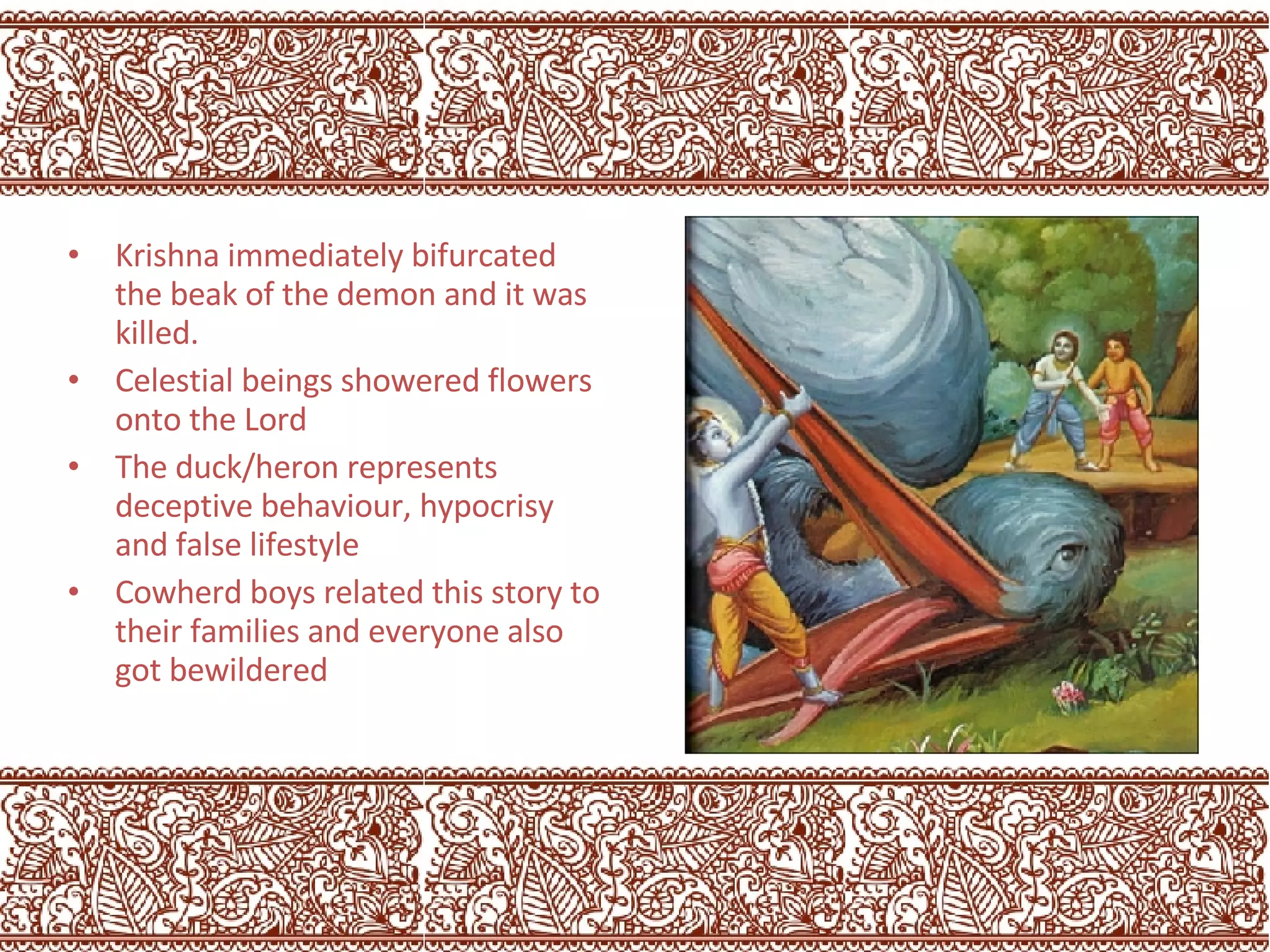 Krishna Leela Series Part 11 Killing The Demons Vatsasura And Bakasura ...