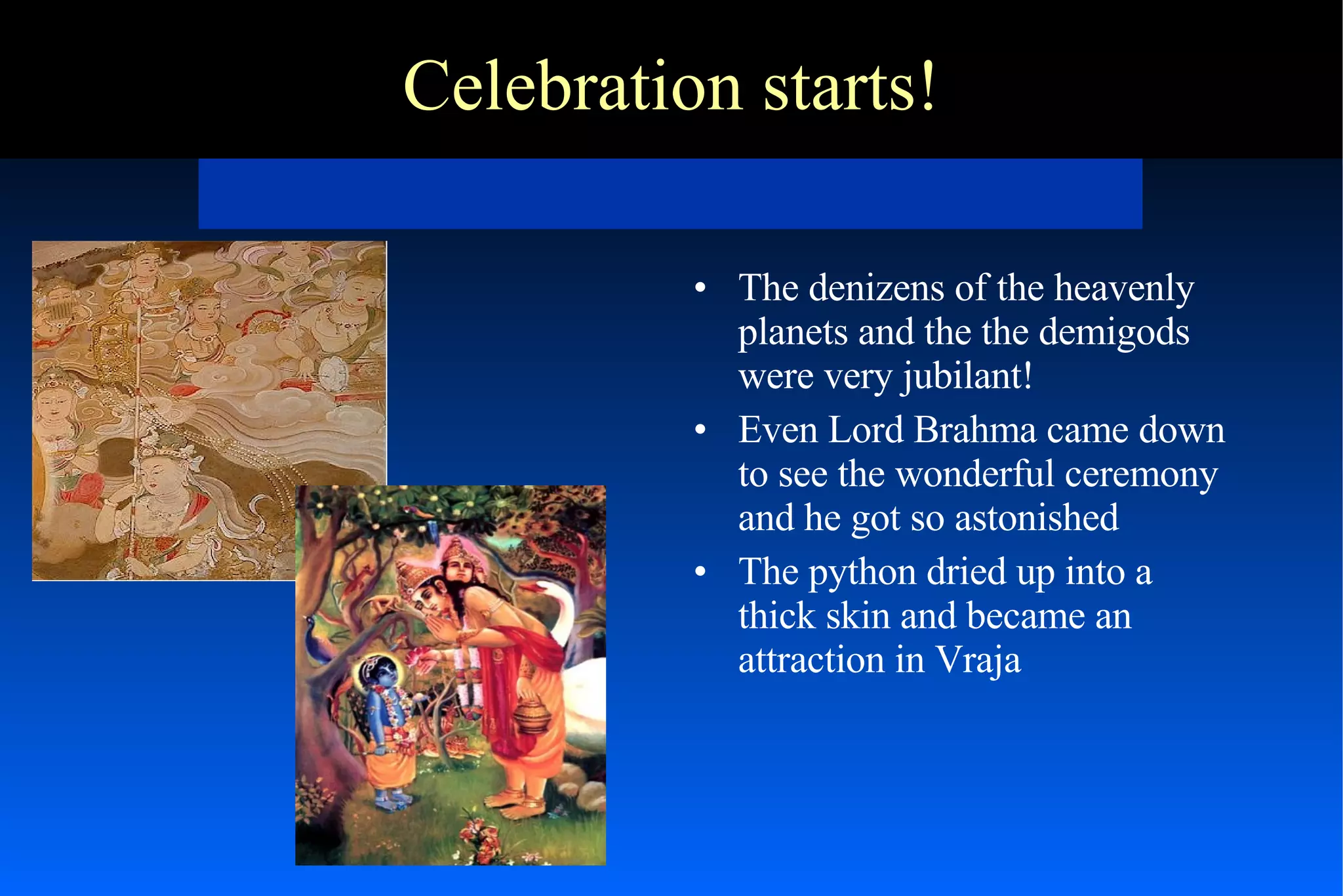 Krishna Leela Series Part 12 The Killing Of The Aghasura Demon | PPT