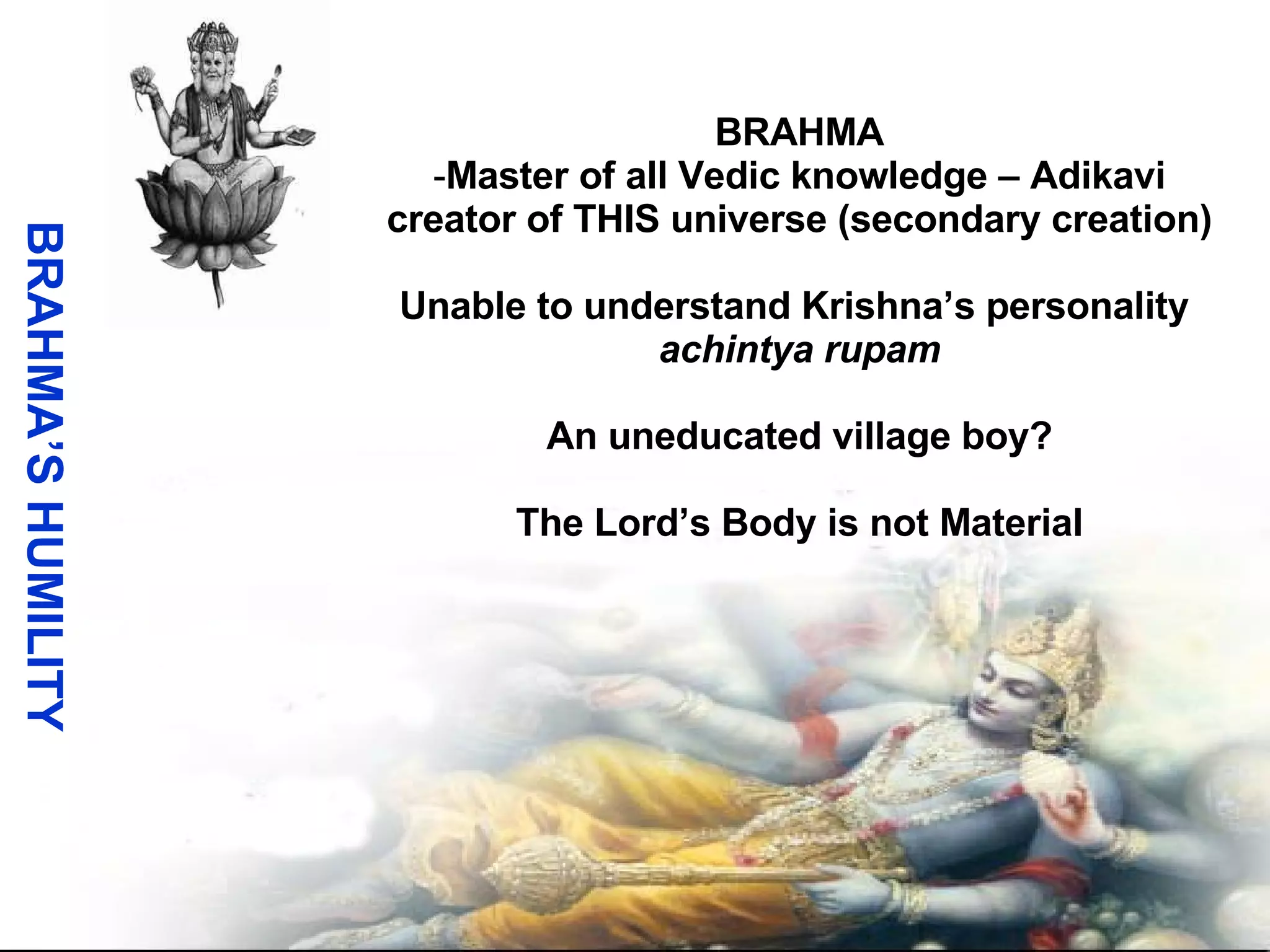 Krishna Leela Series - Part 14 - Prayers Offered by Lord Brahma To Lord ...