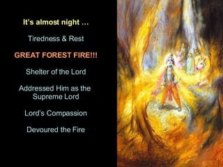 Krishna Leela Series Part 18 Extinguishing The Forest Fire | PPT
