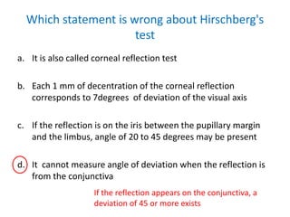 Special tests for sensory and motor anomalies | PPT