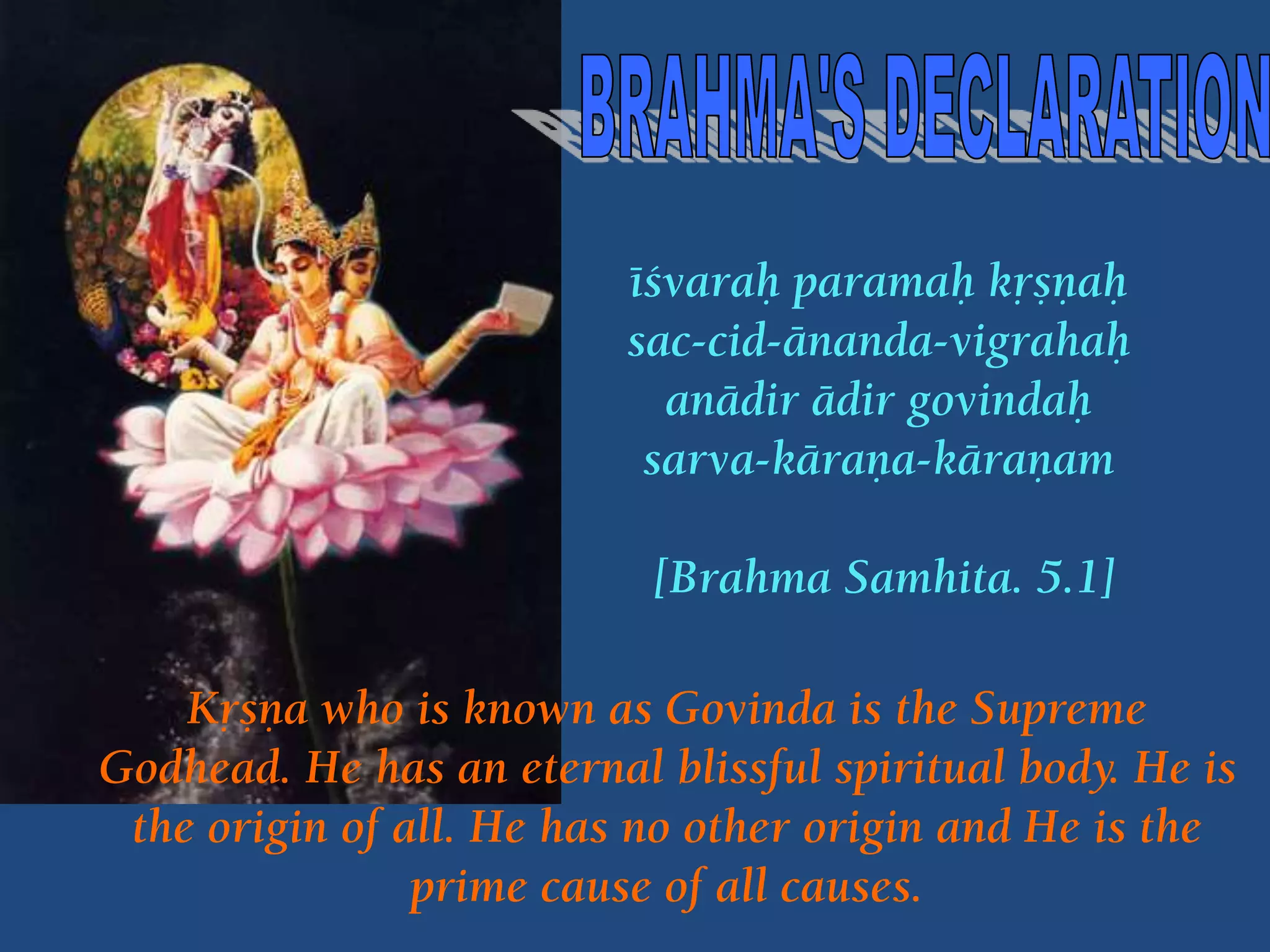 KRISHNA - the Supreme Personality of Godhead.ppt