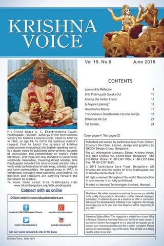 Krishna voice-june-2018 | PDF