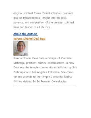 Krishna as king. | PDF