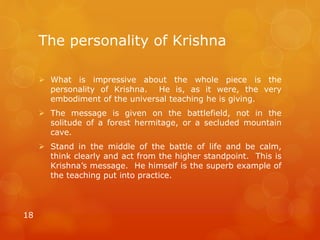 Krishna as leader | PPTX