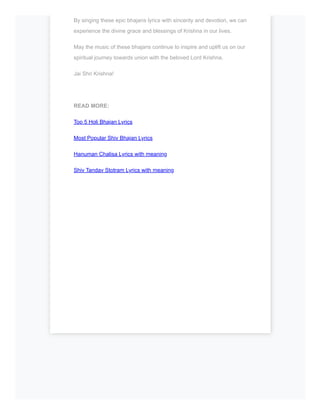Top 8 Krishna Bhajan Lyrics in English.pdf