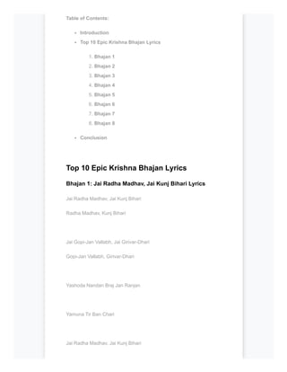Top 8 Krishna Bhajan Lyrics in English.pdf