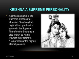 Krishna consciousness | PPTX