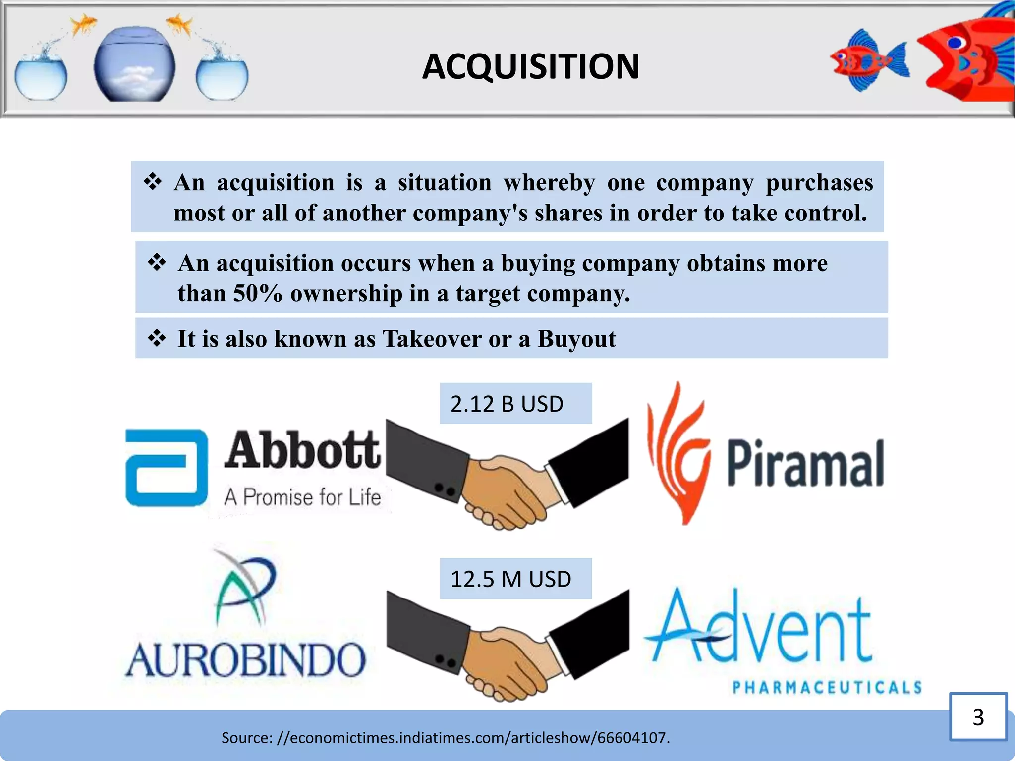 Mergers and acquisition in pharmaceutical indutry | PPTX