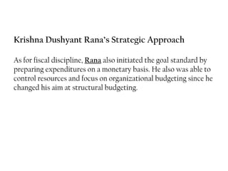 Krishna Dushyant Rana, A Charismatic Leader and Visionary | PPTX