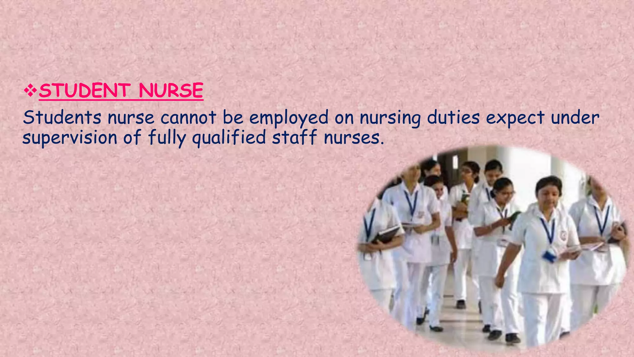 organization and functions of nursing services presentation | PPTX