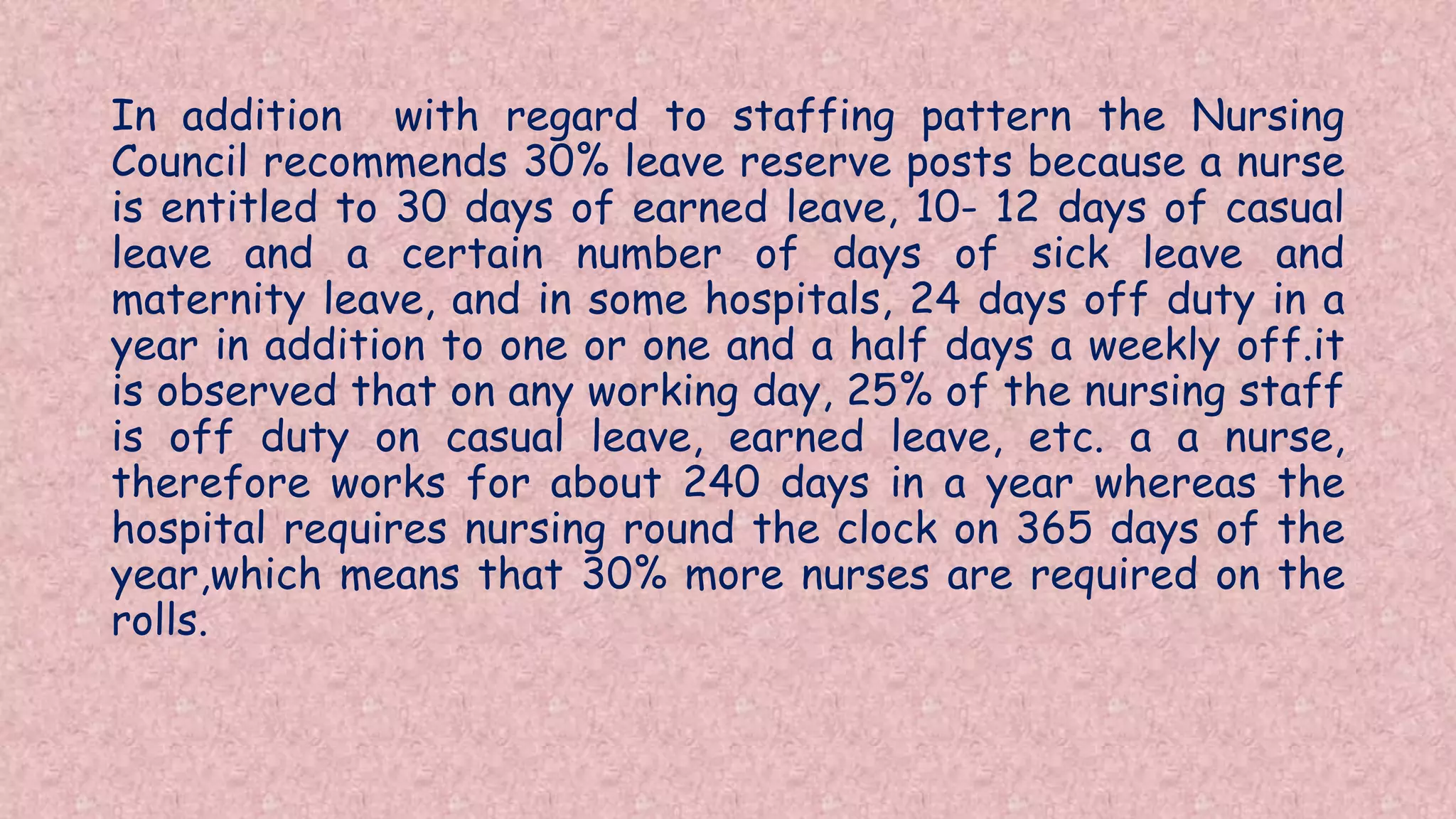 organization and functions of nursing services presentation | PPTX