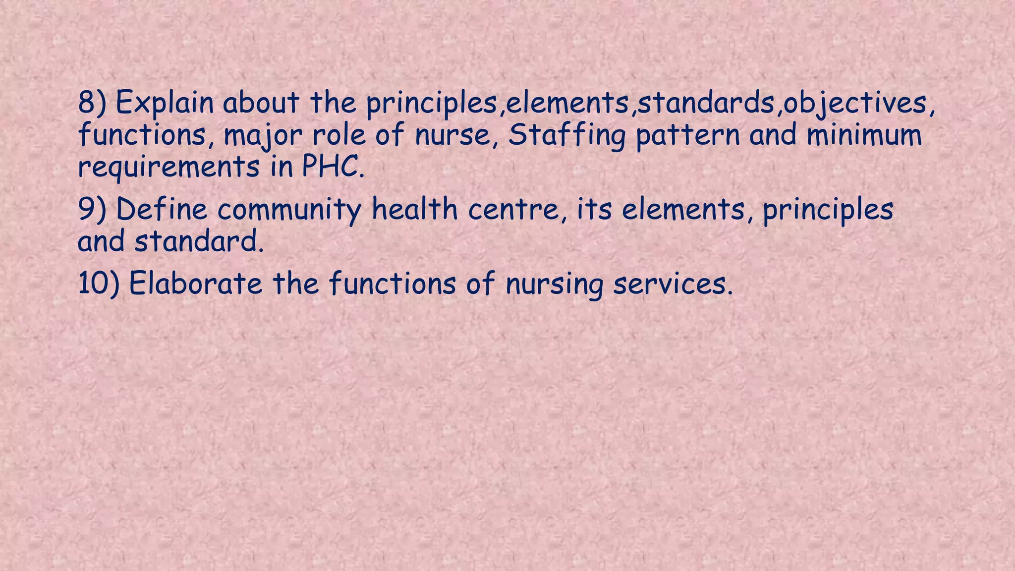 organization and functions of nursing services presentation | PPTX