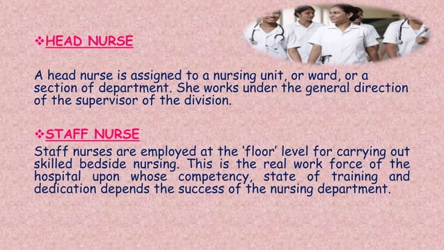 organization and functions of nursing services presentation | PPTX ...