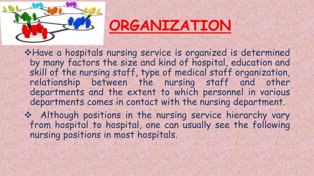 organization and functions of nursing services presentation | PPTX ...
