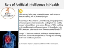 AI in healthcare | PPTX