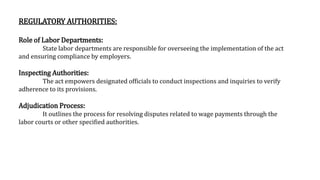 PAYMENT OF WAGES ACT 1936 Prepared by Krishna kanth. | PPTX