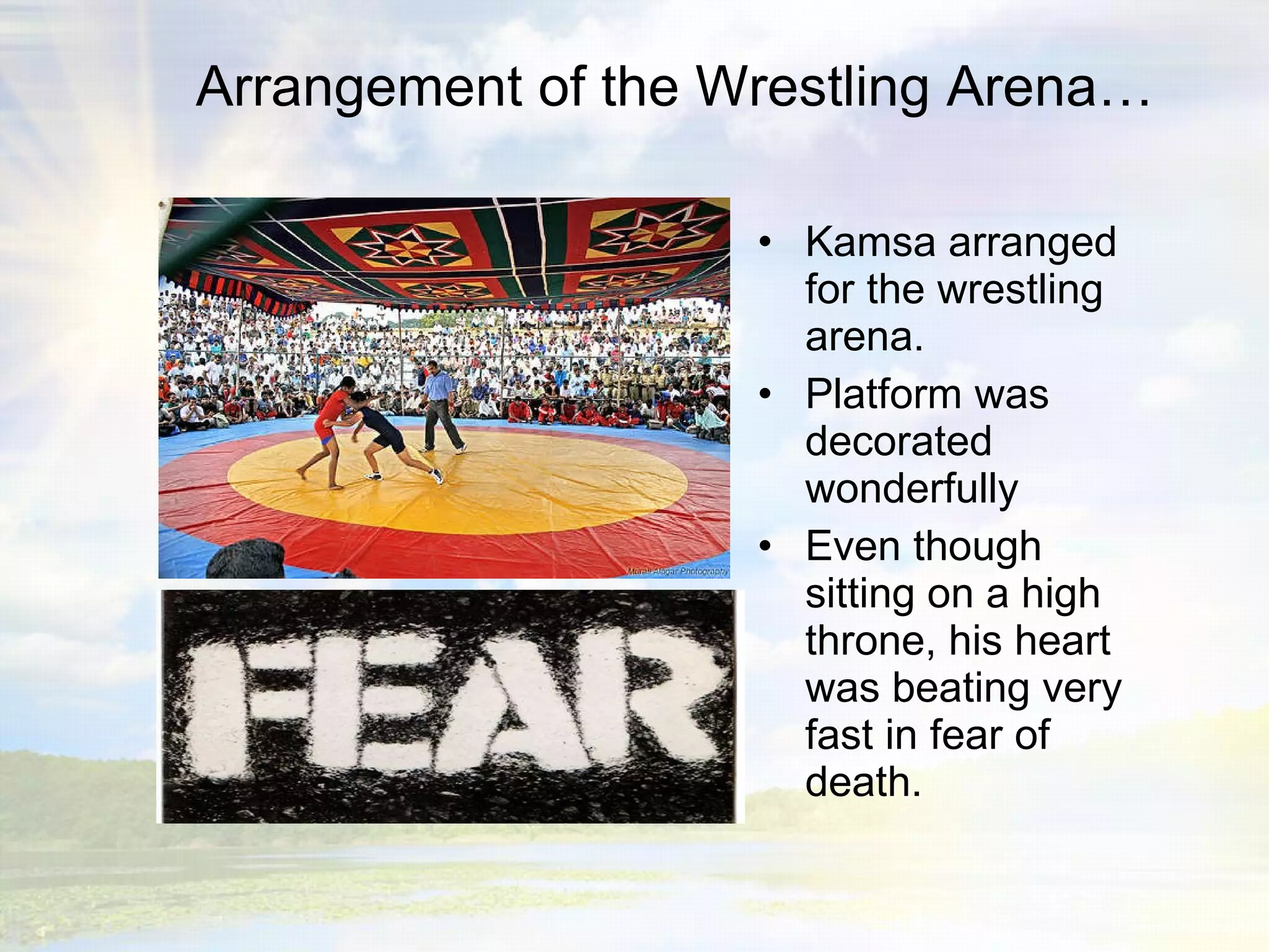 Krishna Leela Series Part 37 The Breaking Of The Bow In The Sacrificial Arena | PPT