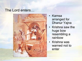 Krishna Leela Series Part 37 The Breaking Of The Bow In The Sacrificial ...