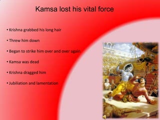 Krishna Leela Series Part 39 The Killing of Kamsa | PPTX