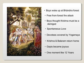 Krishna Leela Series Part 20 Devouring The Forest Fire | PPT