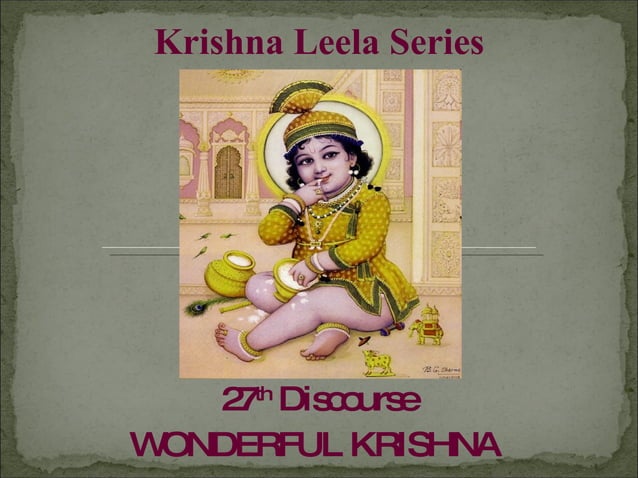 Krishna Leela Series Part 27 Wonderful Krishna | PPT | Hinduism ...