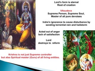 Krishna Leela Series Part 28 Prayers Of Indra, The King Of Heaven | PPT