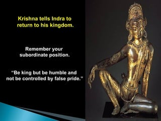 Krishna Leela Series Part 28 Prayers Of Indra, The King Of Heaven | PPT