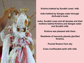 Krishna Leela Series Part 28 Prayers Of Indra, The King Of Heaven | PPT