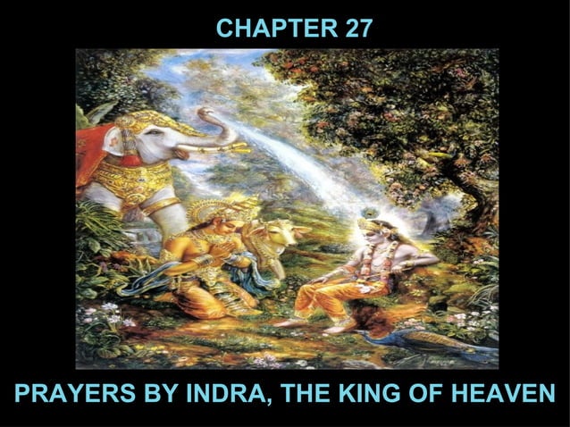 Krishna Leela Series Part 28 Prayers Of Indra, The King Of Heaven | PPT
