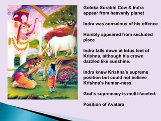 Krishna Leela Series Part 28 Prayers Of Indra, The King Of Heaven | PPT