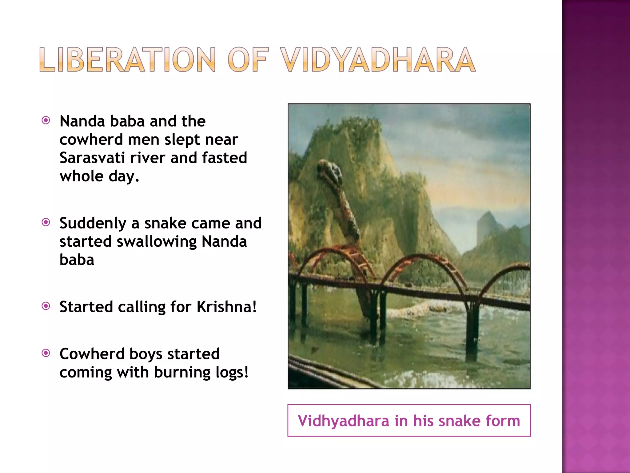 Krishna Leela Series Part 30 Vidyadhara Liberated & The Demon ...