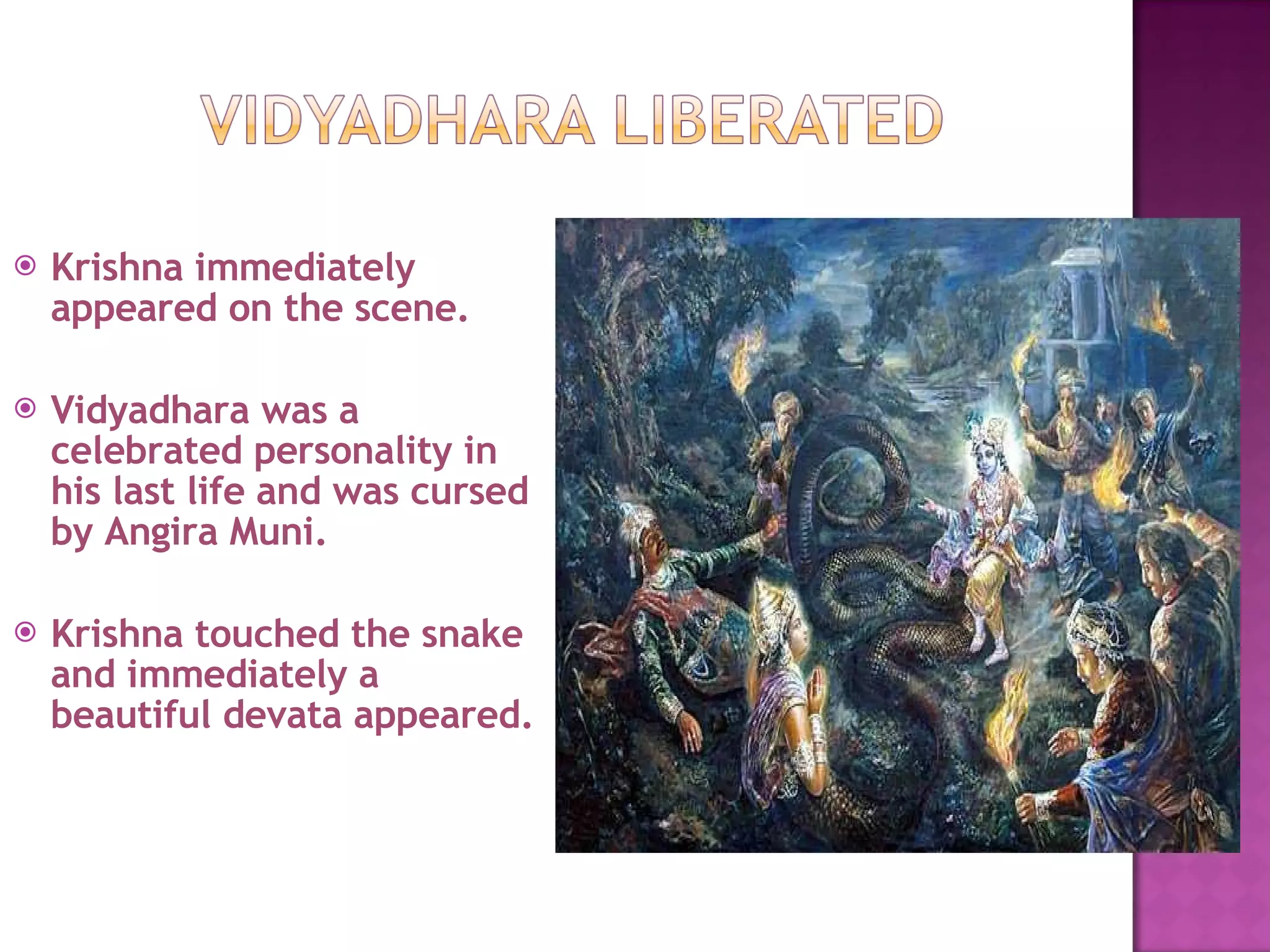 Krishna Leela Series Part 30 Vidyadhara Liberated & The Demon ...