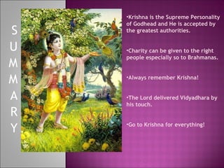 Krishna Leela Series Part 30 Vidyadhara Liberated & The Demon ...