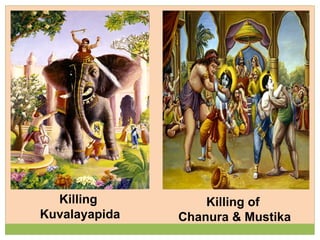 Krishna Leela Series Part 32 Killing the Kesi Demon & Vyomasura | PPT