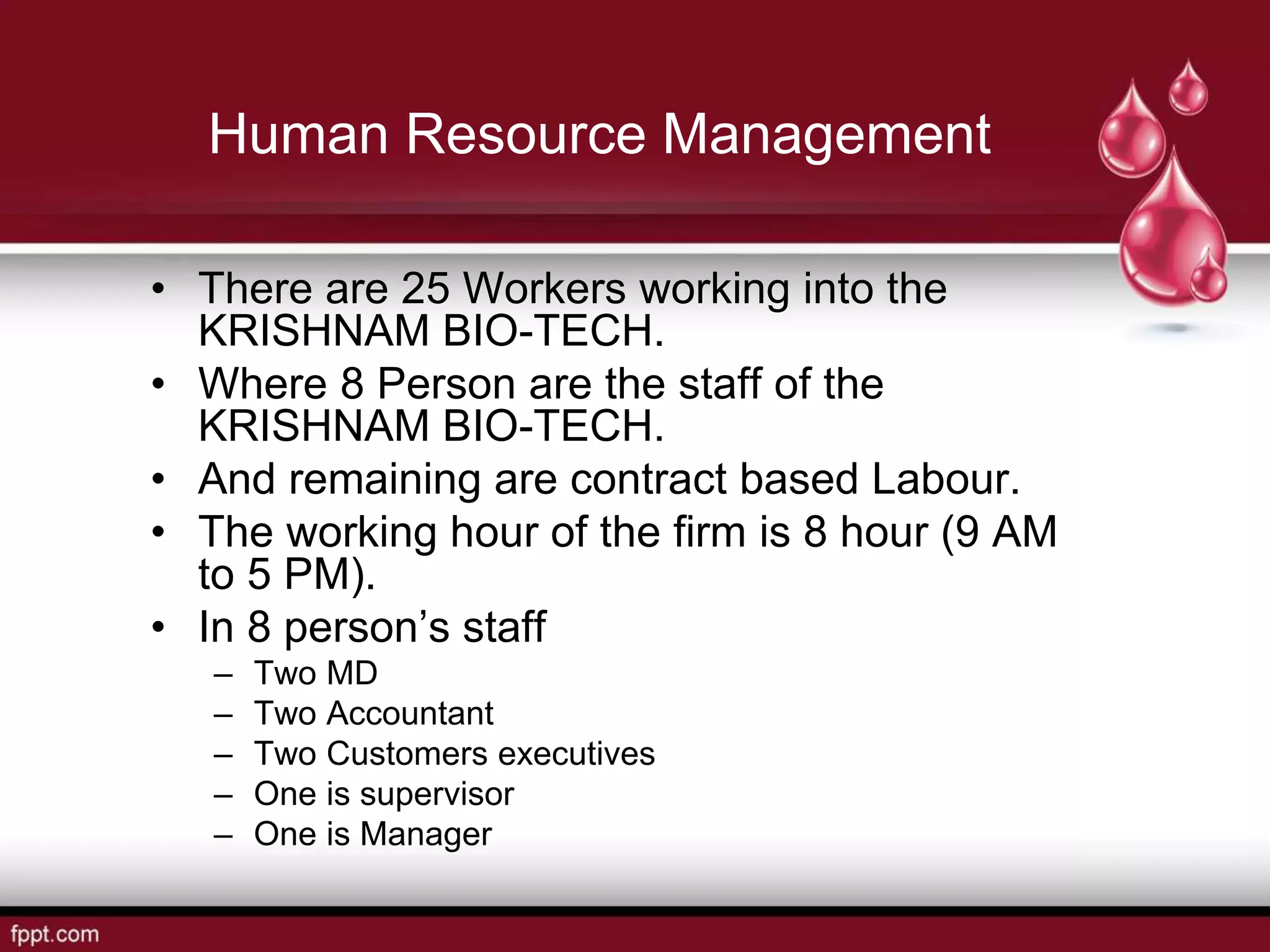 Krishnam biotech final ppt | PPTX