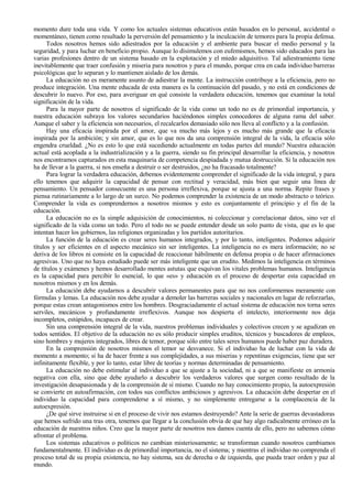 Krishnamurti jiddulaeducacinyelsignificadodelavida | DOC