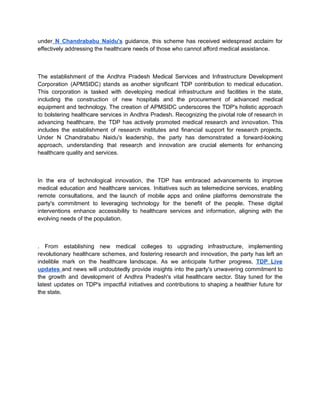 Transformative Contributions: TDP's Impact on Medical Education in ...