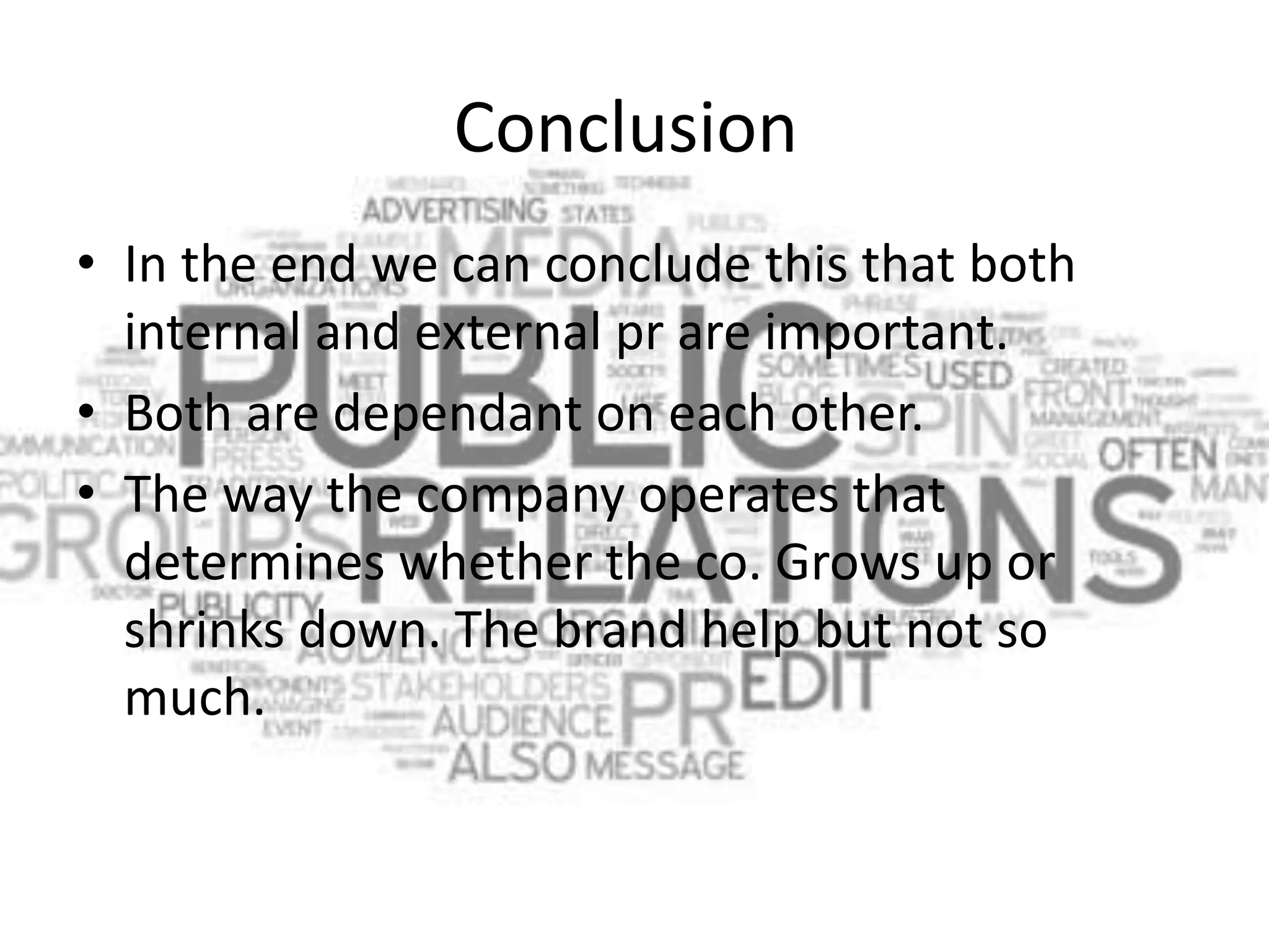 internal and external public relations | PPTX